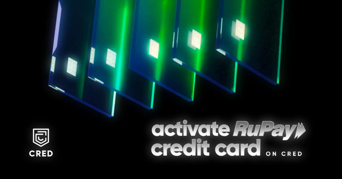 UPI. now for your credit card.
